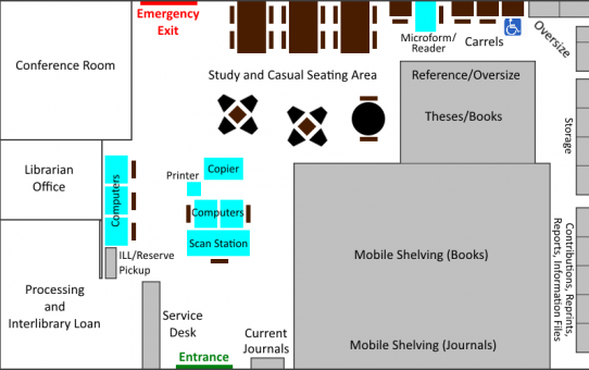 Library Floor Plan – Marine Resources Library