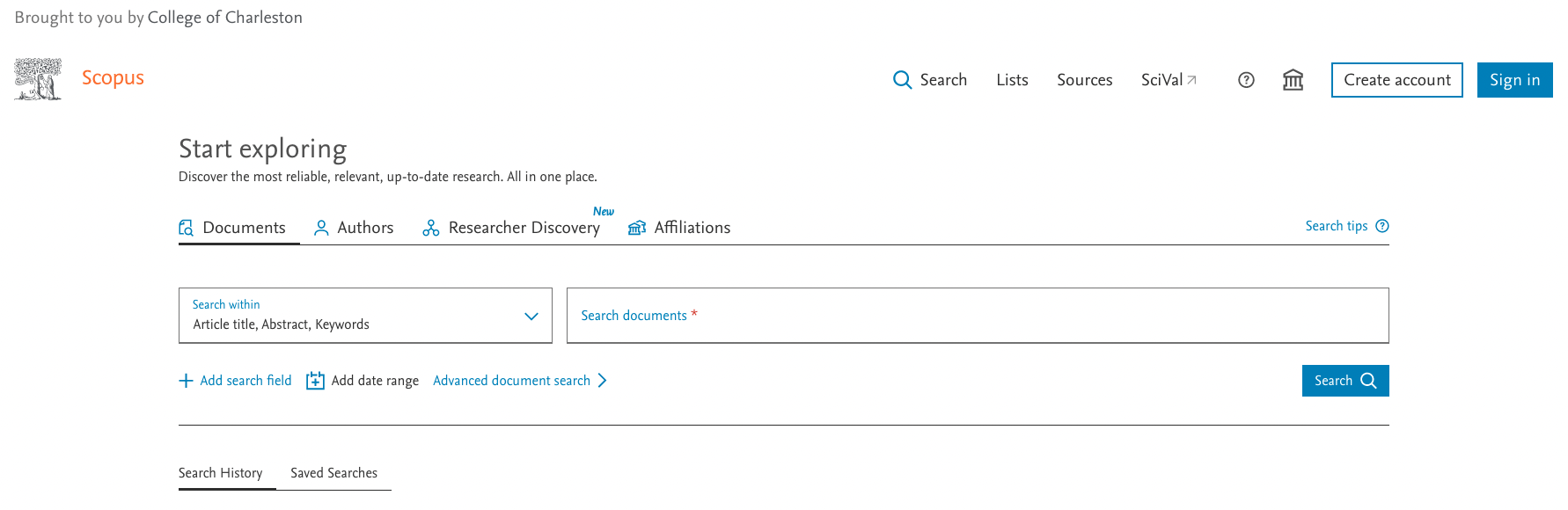 NEW: Scopus database – Marine Resources Library